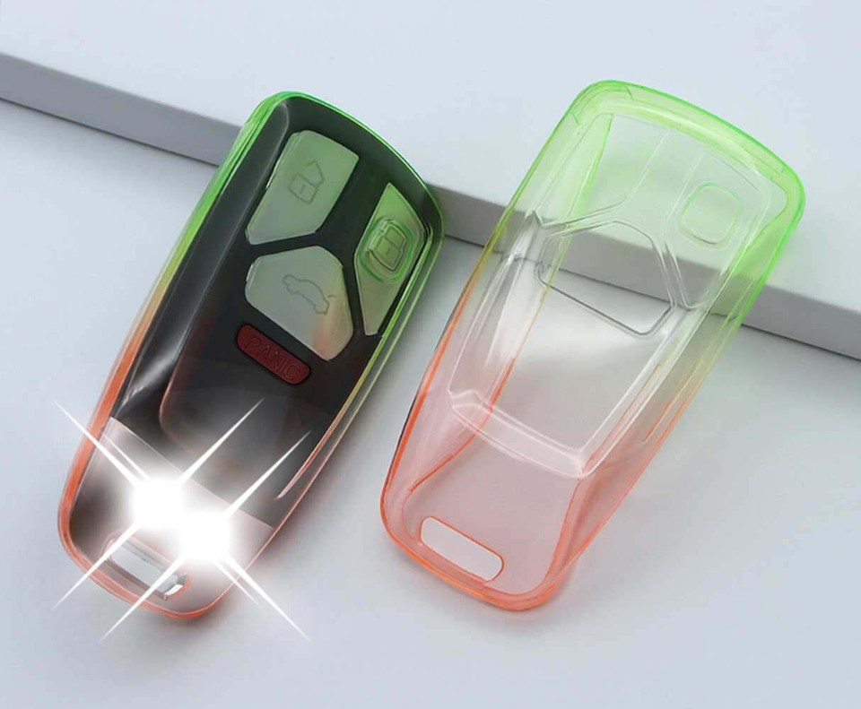 Gradient Transparent FOB Case Cover For 17- Audi A4 A5 Q7 TT Remote ...