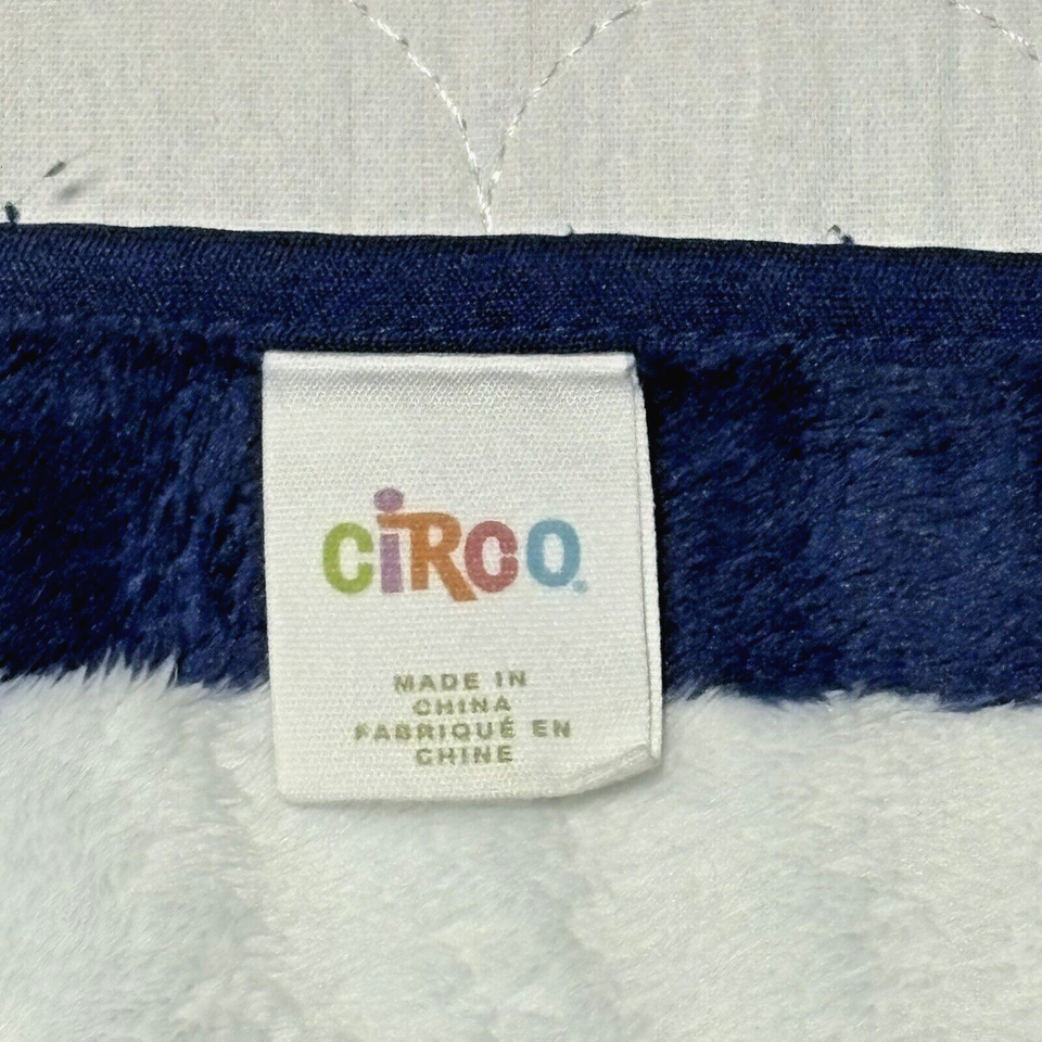 Circo Target Whale Plush Baby Blanket Lovey Nautical Blue White Striped ...