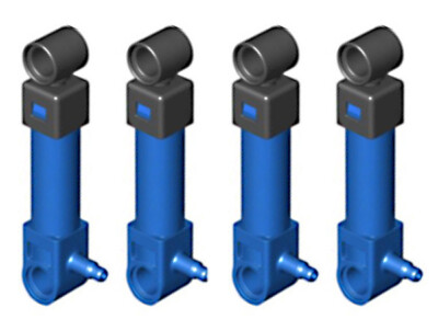 4 LEGO Mini Pneumatic PUMPs (technic,switch,air,tank,valve,cylinder ...