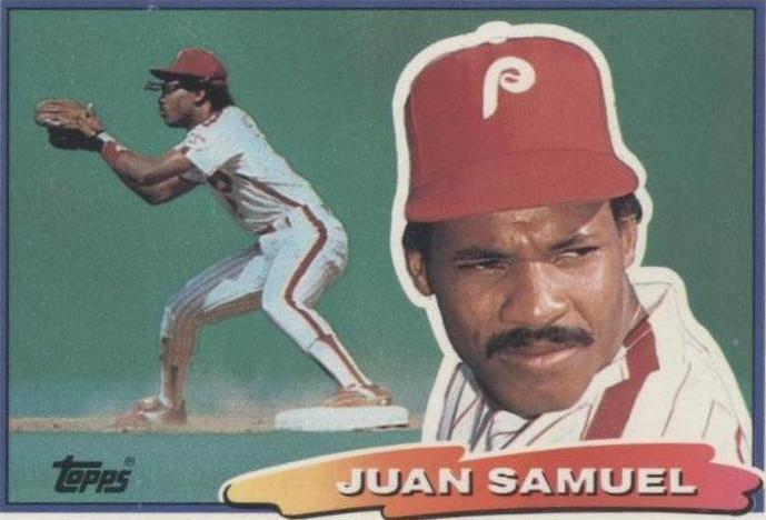 1988 Topps Big - Juan Samuel #67 C*D* on Back for sale online | eBay