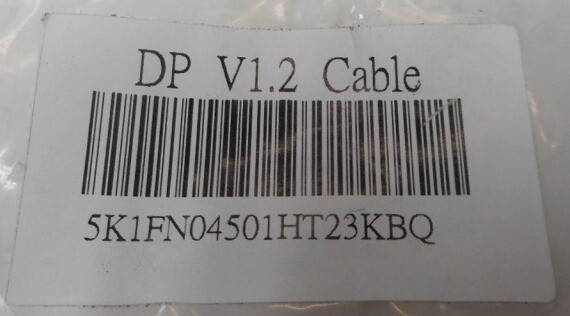 HOTRON AWM STYLE 20276 E246588, 6FT, 30V, 18 PIN, M-M DVI CABLE, DP V1 ...