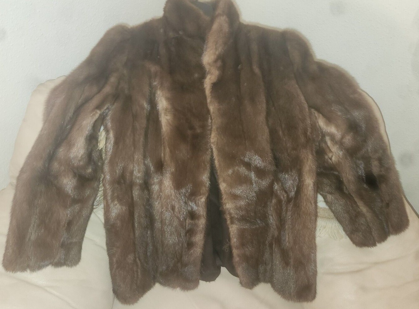 Jay Chester for Gus Mayer vintage Majestic Mink fur coat, brown color ...