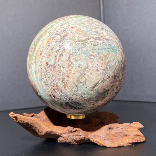 437g Natural Green cherry blossom Ball Quartz Crystal Sphere Reiki ...