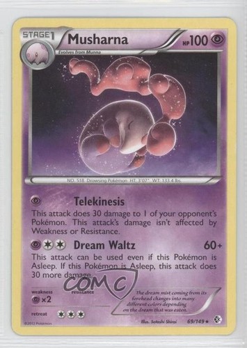 Musharna Pokemon Black & White Boundaries Crossed #69 fm0 | eBay