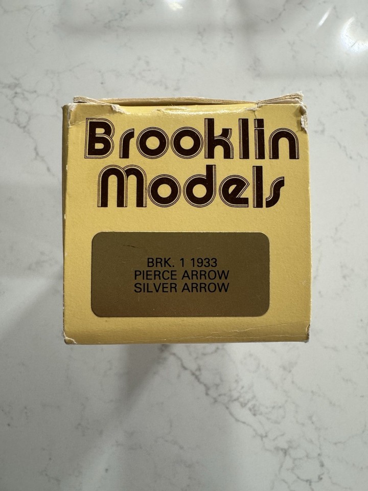 BROOKLIN MODELS 1933 PIERCE ARROW SILVER ARROW DIE CAST MODEL TOY 1:43 ...