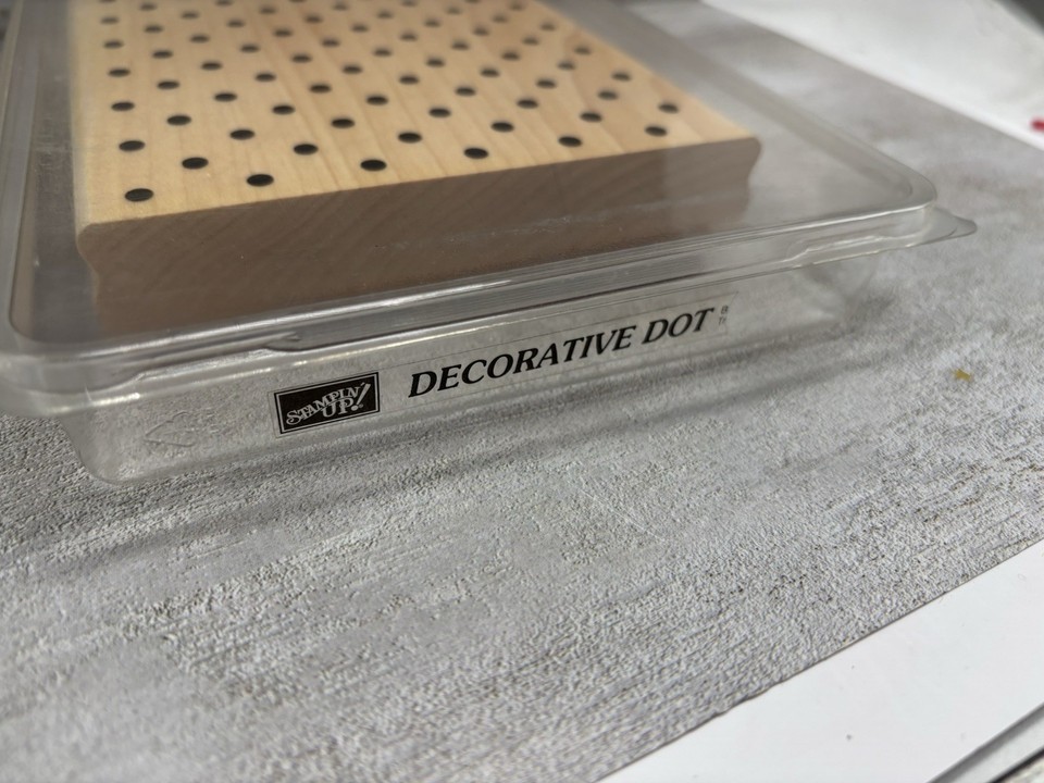 Stampin Up - Decorative Dot - Large 5x7 Wood Rubber Stamp Background ...