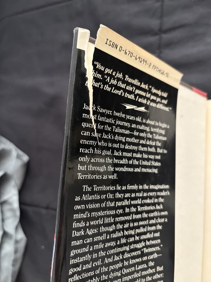 Talisman by Peter Straub and Stephen King First Edition (1984 ...