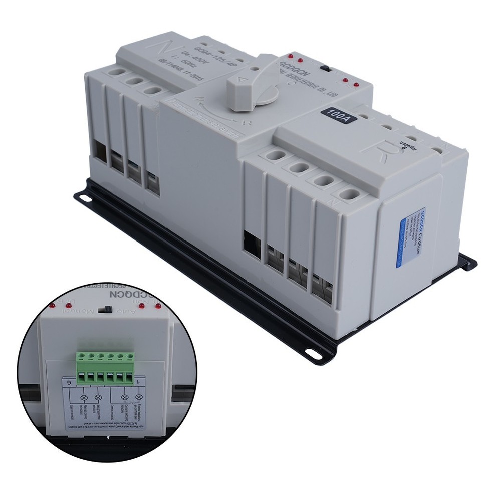 Accessories Mains Switch Power Switch Dual Power 125A/100A/80A 2P/4P ...