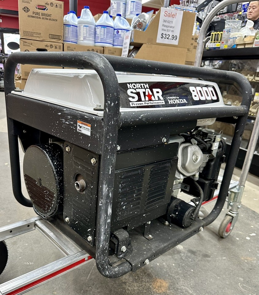 NorthStar Portable Generator with Honda GX390 Engine, 8000 Surge Watts ...