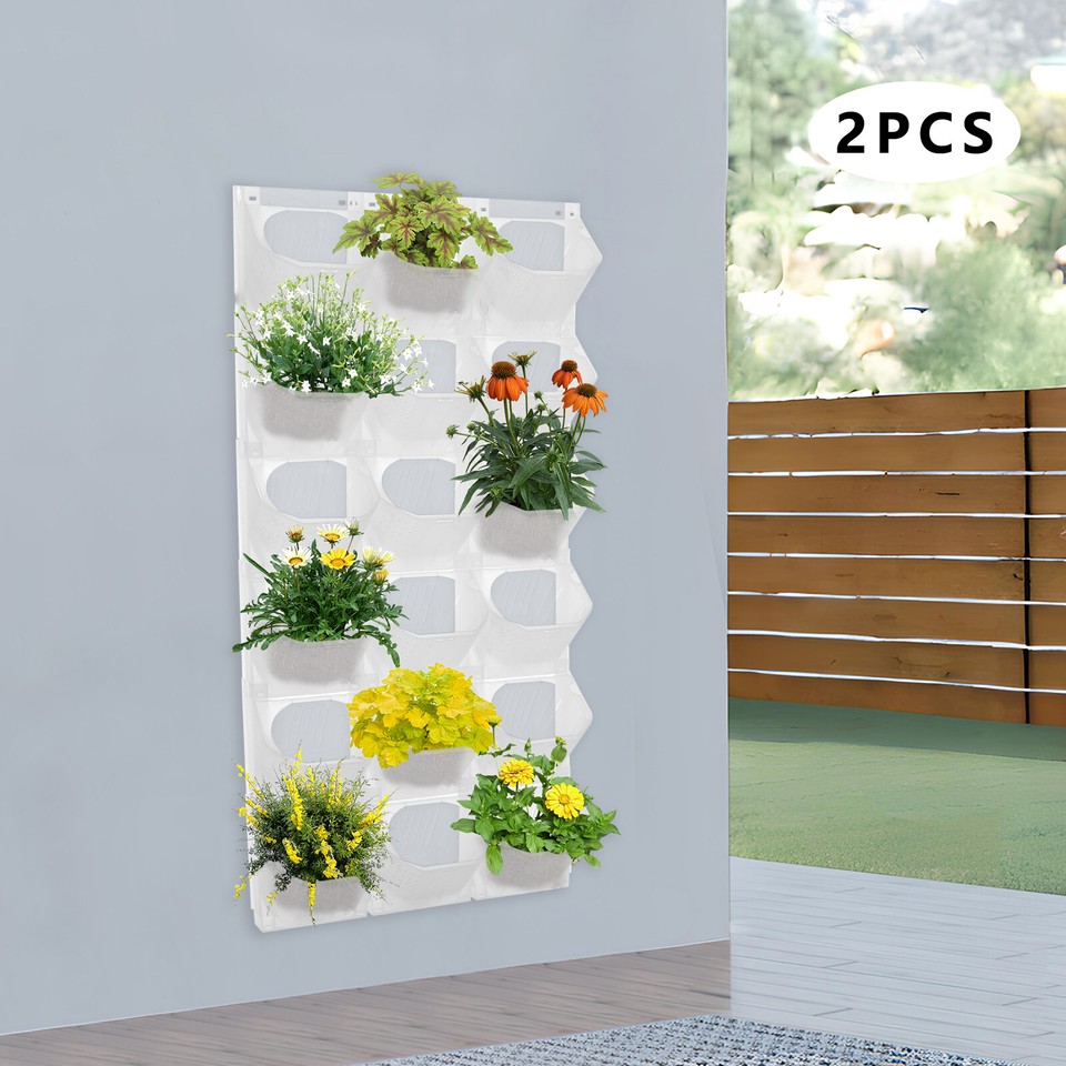 Wall Planter, Wall-Mounted Flower Pot Holder, Wall-Mounted Planter with ...