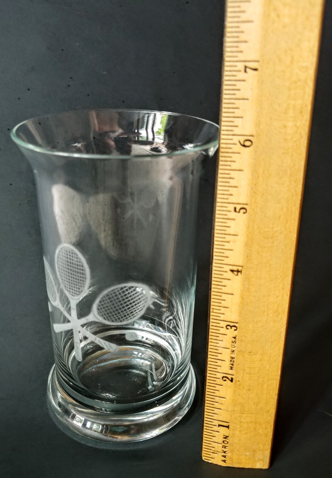 Tennis Player Gift Drinking Glass 6" Tumbler Tennis Rackets 16oz More ...