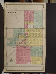 Illinois, Ford County Map, 1916, Gibson City, Double Page, J11#82 | eBay