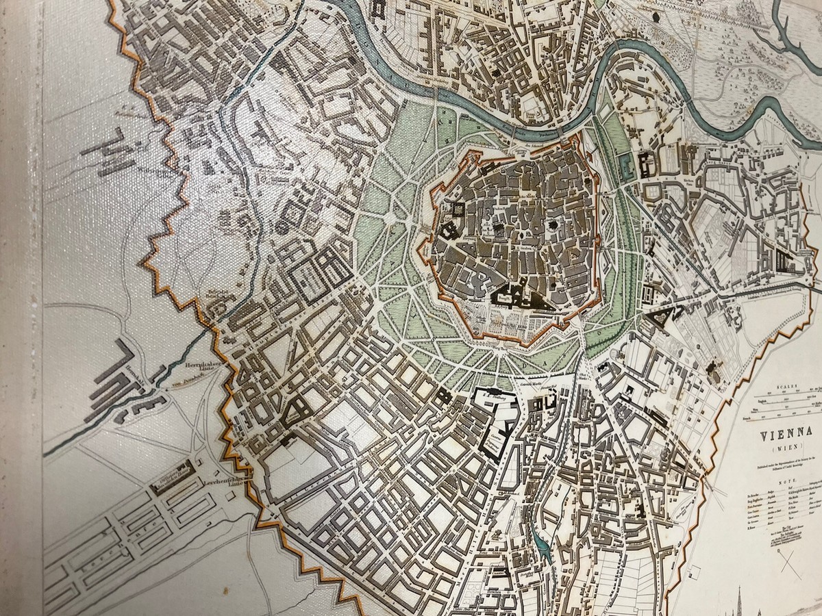 Old Town Vienna Austria Map