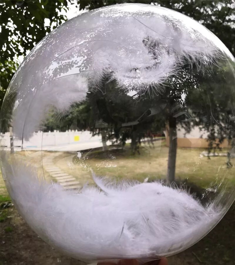 DIY 3D Transparent Clear PVC Balloons Round Circle Ballon Party Helium ...