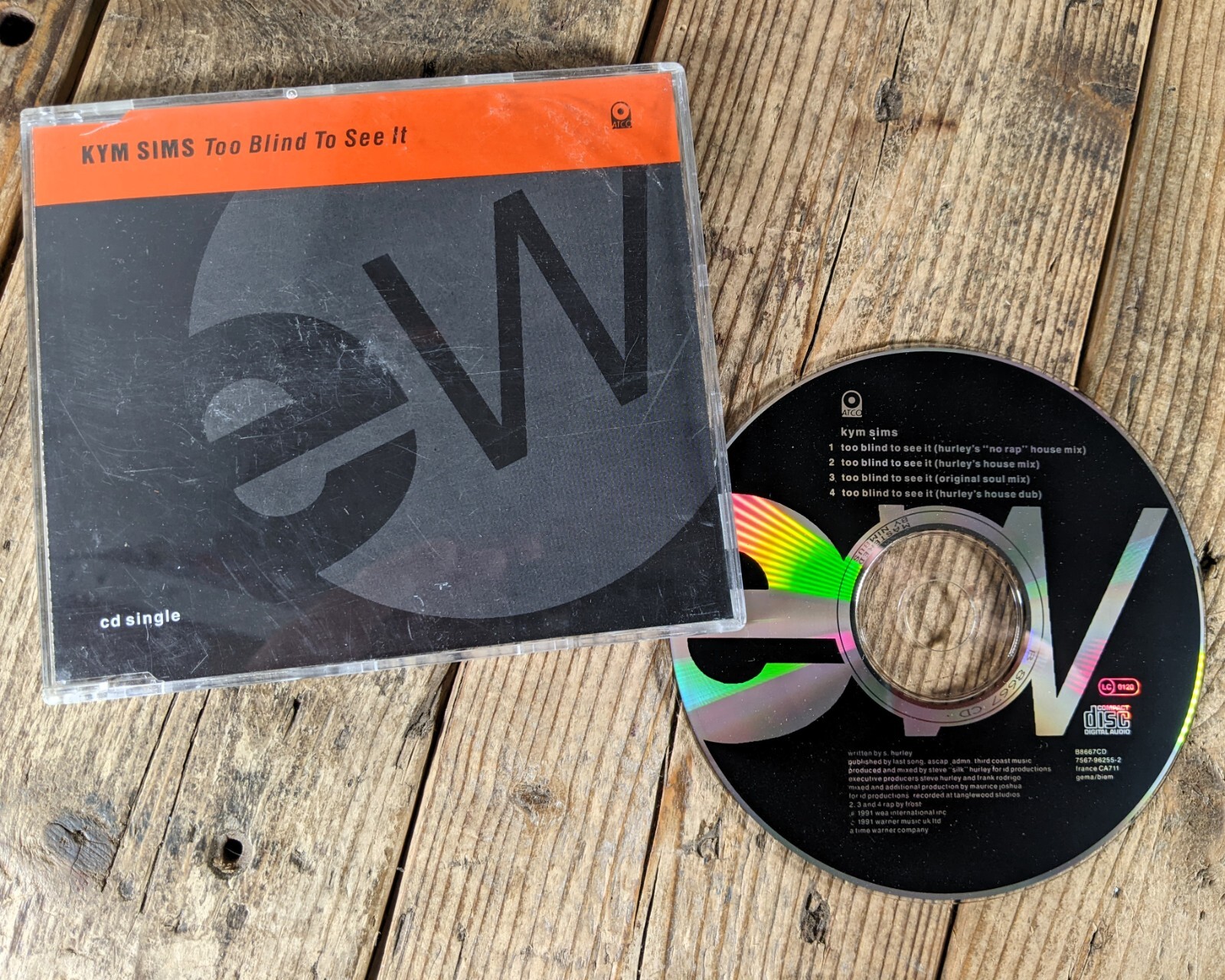 Kym Sims ‎– Too Blind To See It (CD Single 1991) Vintage Electronic ...