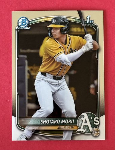 SHOTARO MORII - 2025 Bowman Chrome 1st Bowman Athletics RC b | eBay