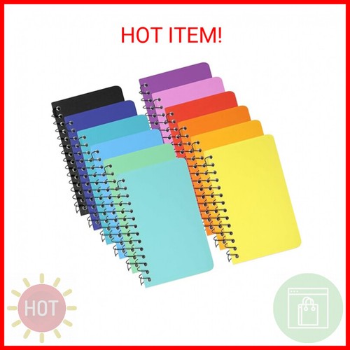 EOOUT 12 Pack Small Spiral Notebook Pocket Notebooks Memo Pads 3x5 ...