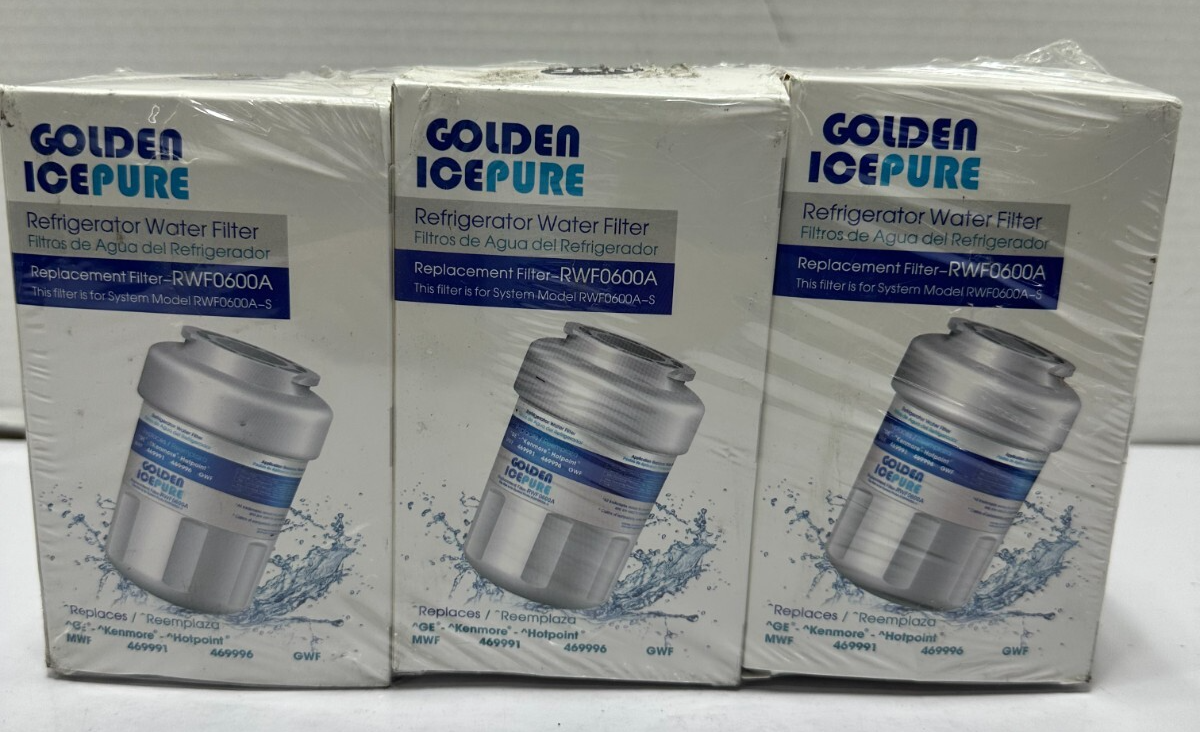 Golden IcePure RWF0600A Refrigerator Water Filter Replacement MWFA GWFA ...