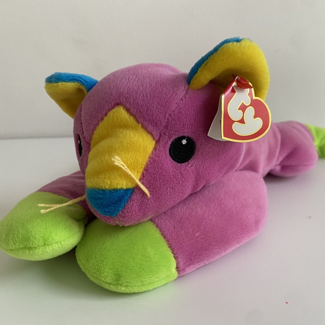 1998 Ty Meow Cat Beanie Babies The Pillow Pals Collection Plush Baby ...