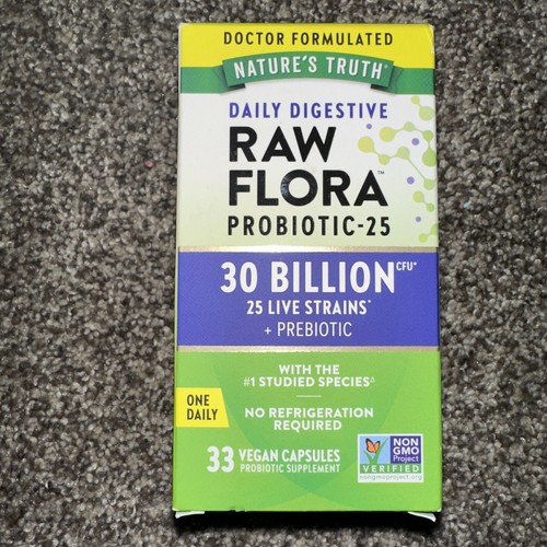 Raw flora probiotic-25 30 billion supplement 33 capsules Exp 08/2026 | eBay