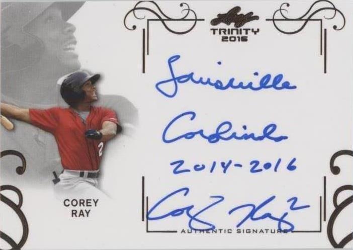2016 Leaf Trinity - Signatures Corey Ray #A-CR2 (AU, RC) for sale ...
