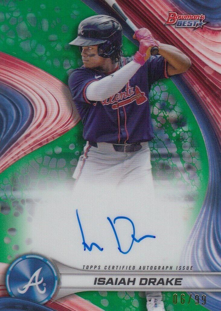 2024 Bowman's Best - Best of 2024 Autographs Isaiah Drake #B24-ID Green ...