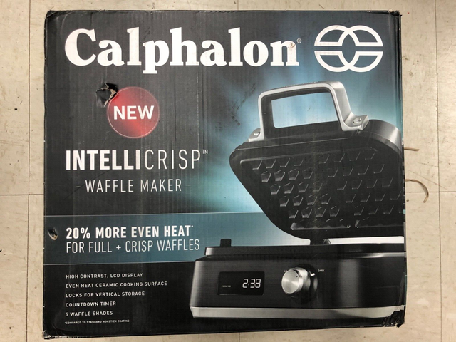 Calphalon Intellicrisp Waffle Maker Dark Stainless Steel CKCLWF1 for ...