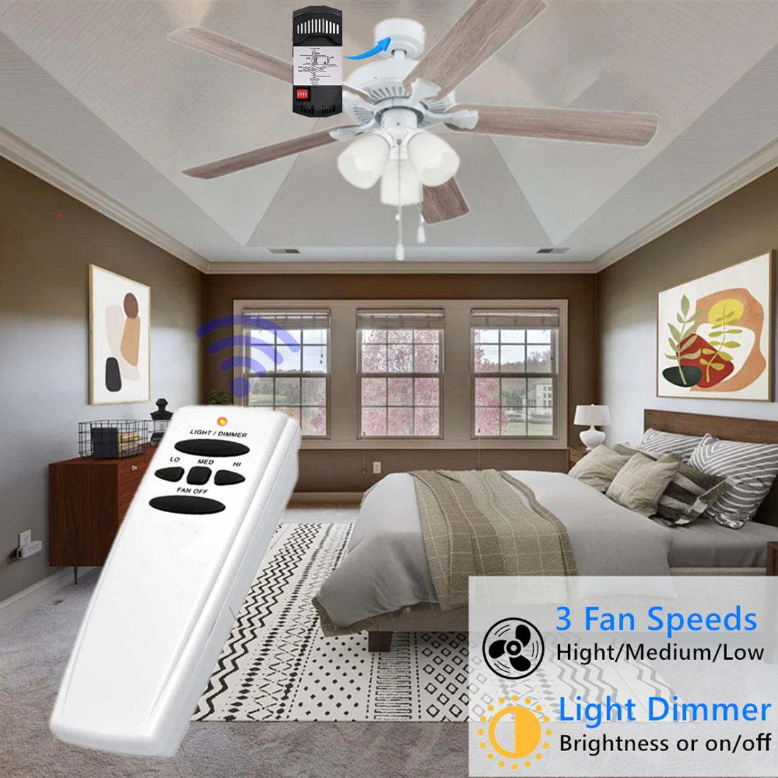 Hampton Bay Ceiling Fan Remote Change Frequency | Shelly Lighting