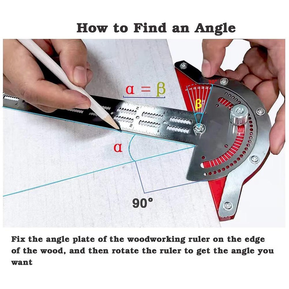 Ultra Precision Marking Ruler Square Measuring Tool T Type Woodworking ...