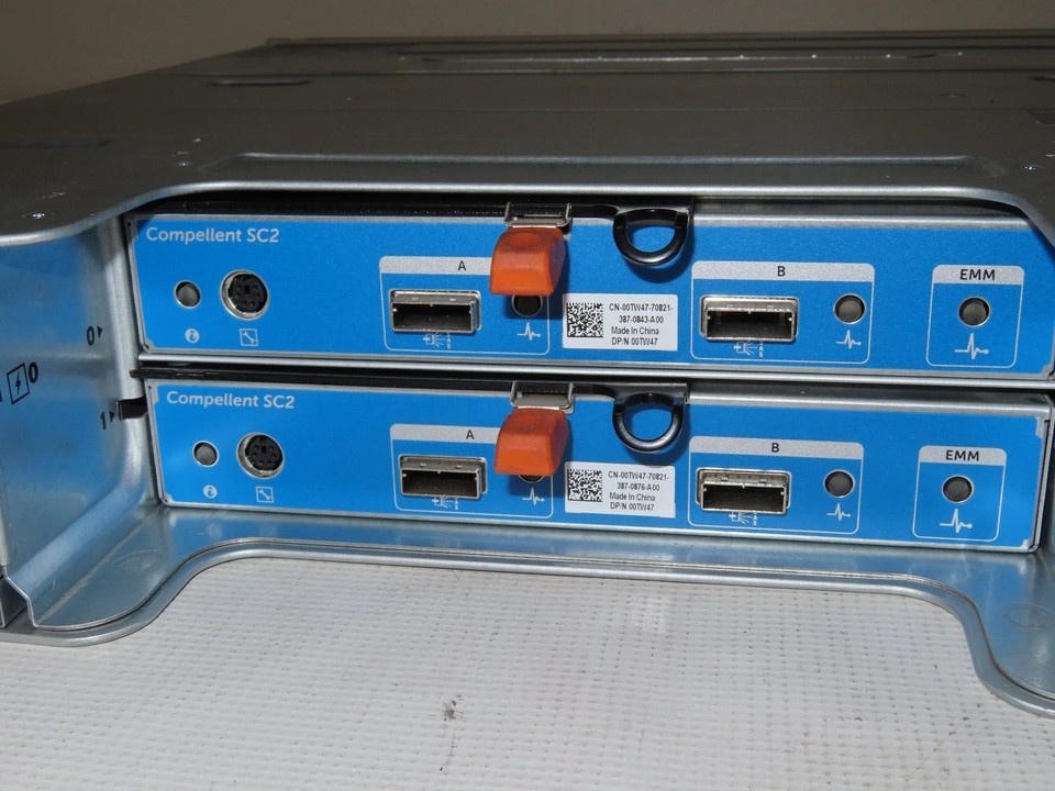 Dell Compellent SC220 Direct Attached Storage Array 2x Controllers ...