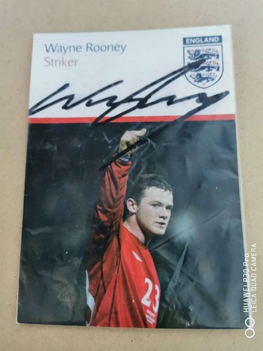 Wayne Rooney signed card | eBay