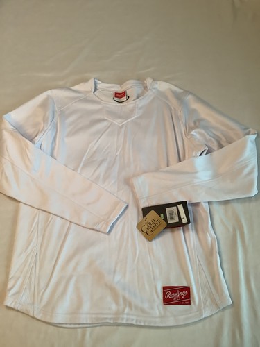 Rawlings Baseball Fleece Pullover White New With Tags Youth Xl $40.99 ...
