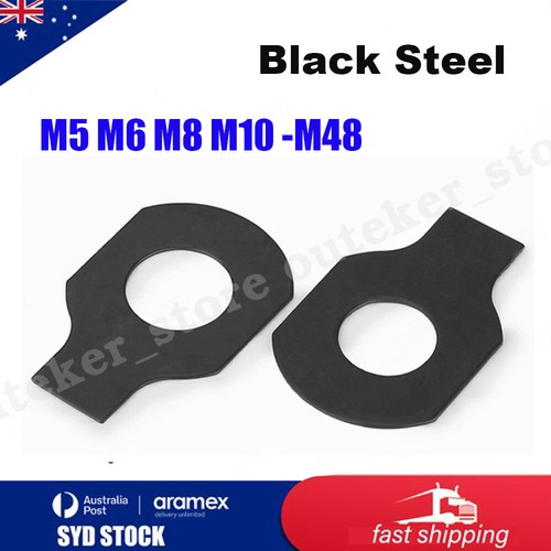 Black Steel M5 M6 M8 M10 M12 M16 M18 M20 M22 M24-M48 Tab Washers With ...