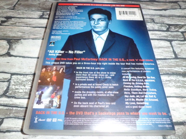 PAUL McCARTNEY BACK IN THE US DVD | eBay