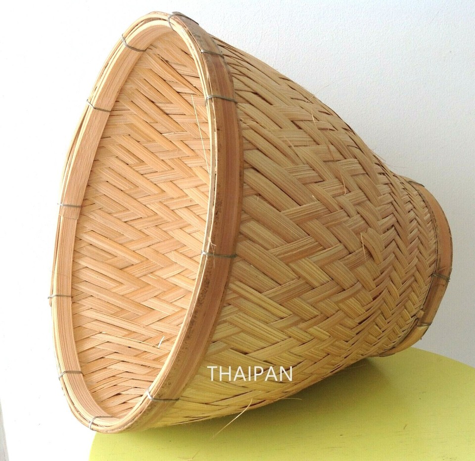 Thai Lao Sticky Rice Cooker Steamer BamBoo Basket Pot Kitchen Food Menu ...