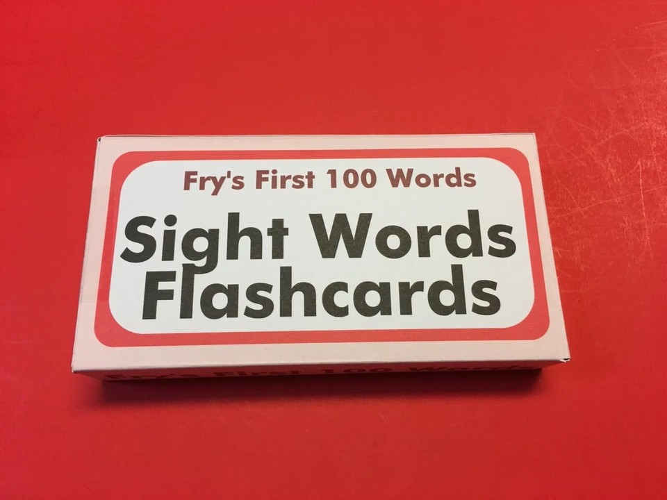 Fry's First Hundred Words - PRINTED & UNCUT - Sight Word Flash Cards | eBay