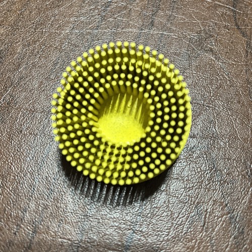 3M 07525 Scotch-Brite Roloc Bristle Disc 7525 Yellow, 2", 80 Grit ...