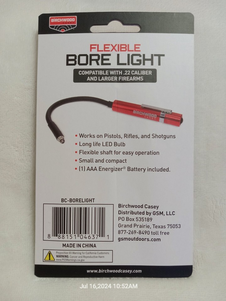 Birchwood Casey Flexible Bore Light - BC-Borelight - SUPER FAST ...