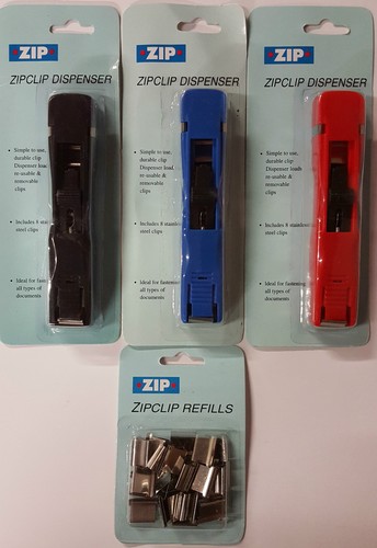 Clam Clip Dispenser & Refill 8 Pieces Reusable ( Office Stationery ...