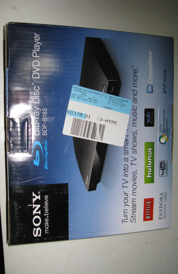 Sony Blue Ray Disc/DVD player BDP-S185 NEW in Box | eBay