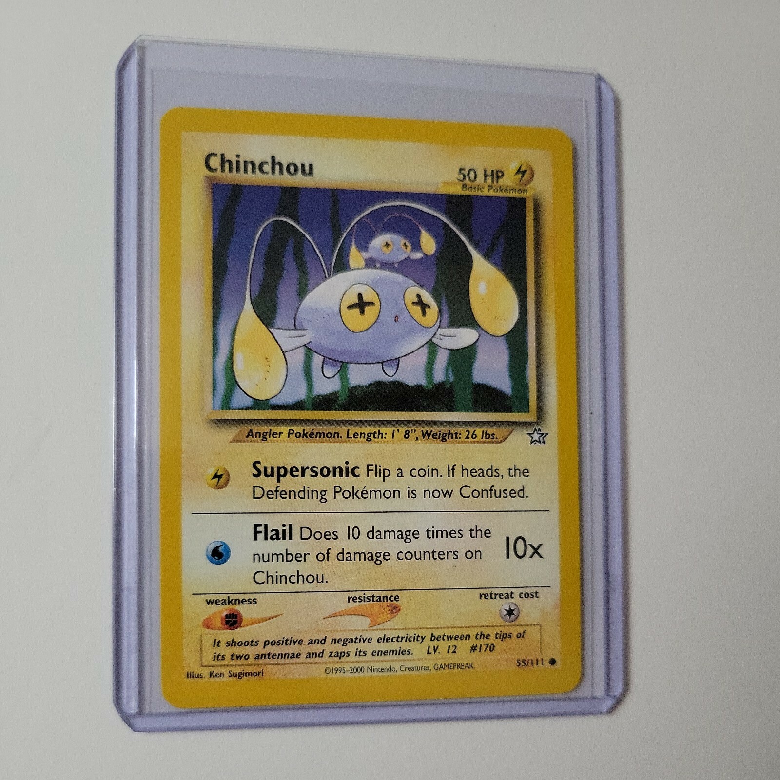 Chinchou 55/111 Unlimited Pokémon Card Neo Genesis NM-Mint | eBay