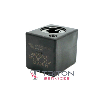 Atlantic Fluid Tech coil, part number AB000003, M7 class H, 24 VDC DIN ...