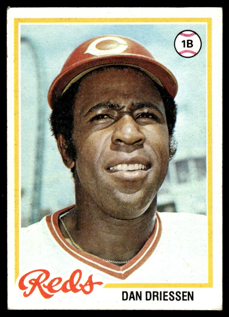1978 Topps Baseball Card Dan Driessen Cincinnati Reds #246 EX | eBay