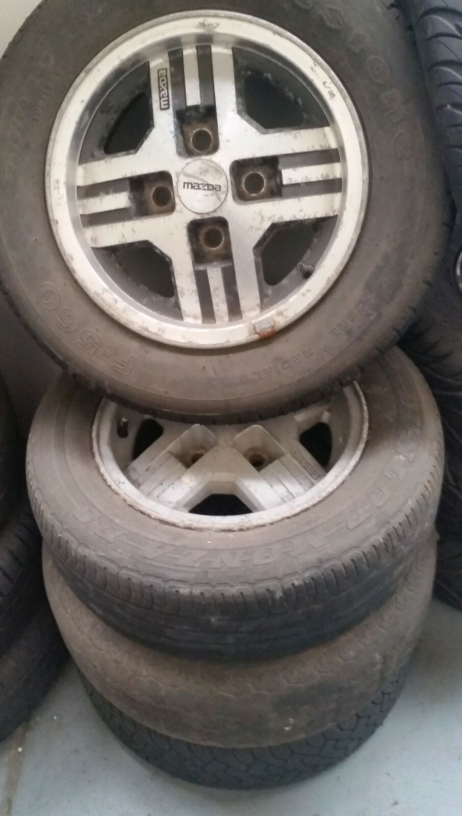 MAZDA MAG WHEELS 13x5.5 4 STUD 4x110 SUIT RX7 SERIES 2 S2 R100 RX2 RX3 ...