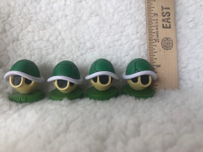 4 Super Mario Green Turtle Shell Pawn Piece Chess Game Replacement cake ...