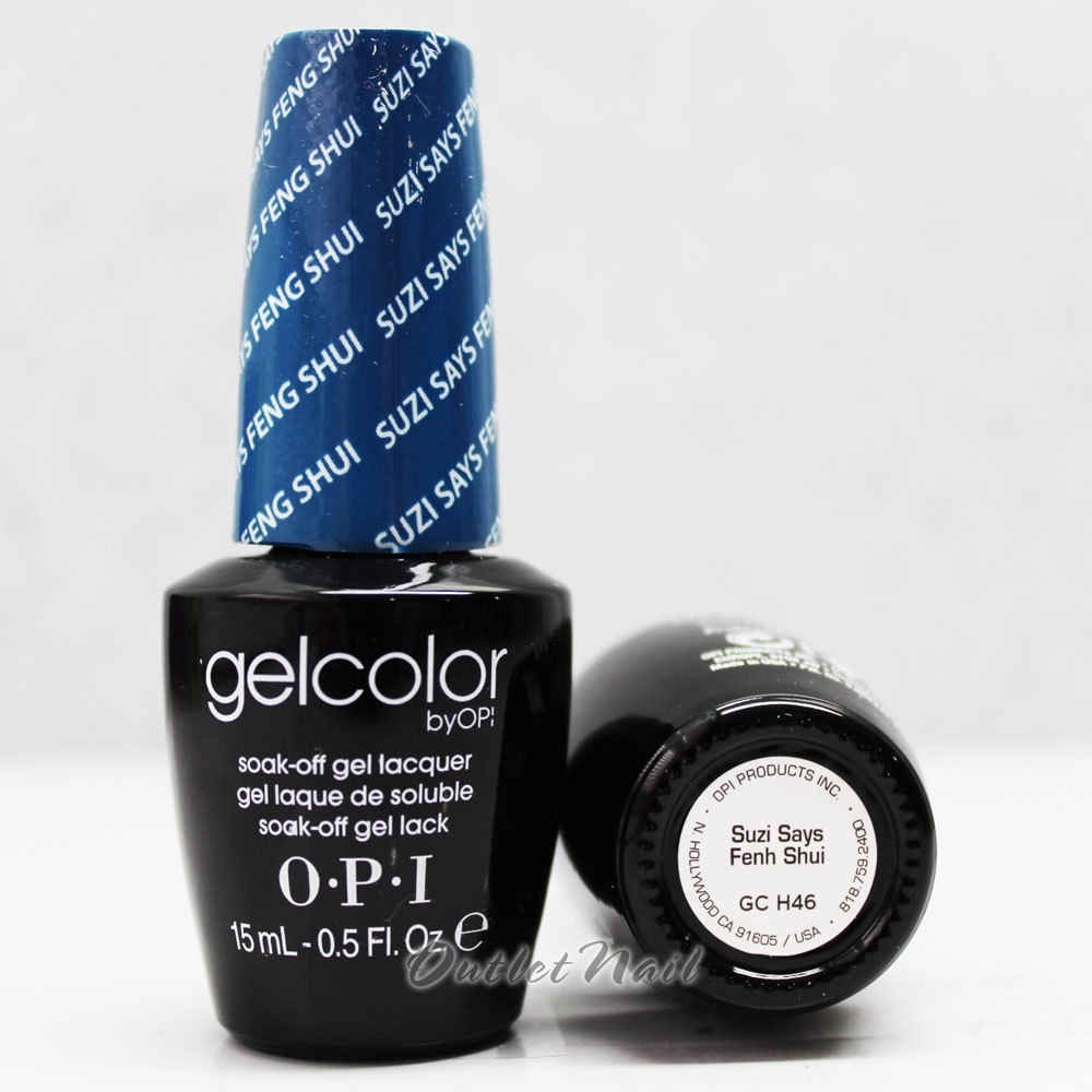 OPI GelColor GC H46 SUZI SAYS FENG SHUI 15mL UV LED Gel Polish Cobalt ...