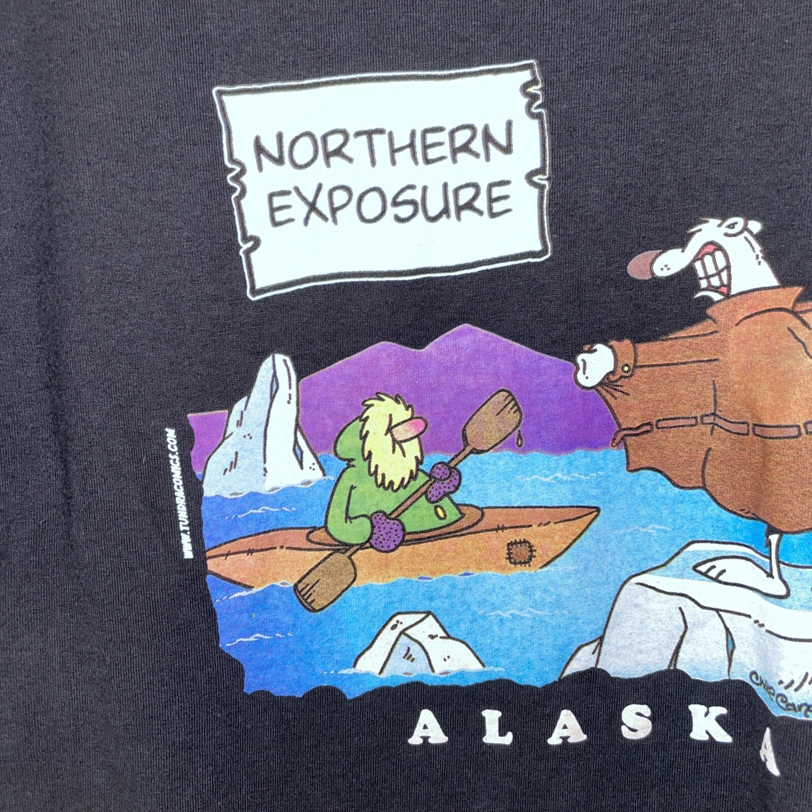 TUNDRA Comic Strip Chad Carpenter T Shirt SZ M Alaska… - Gem