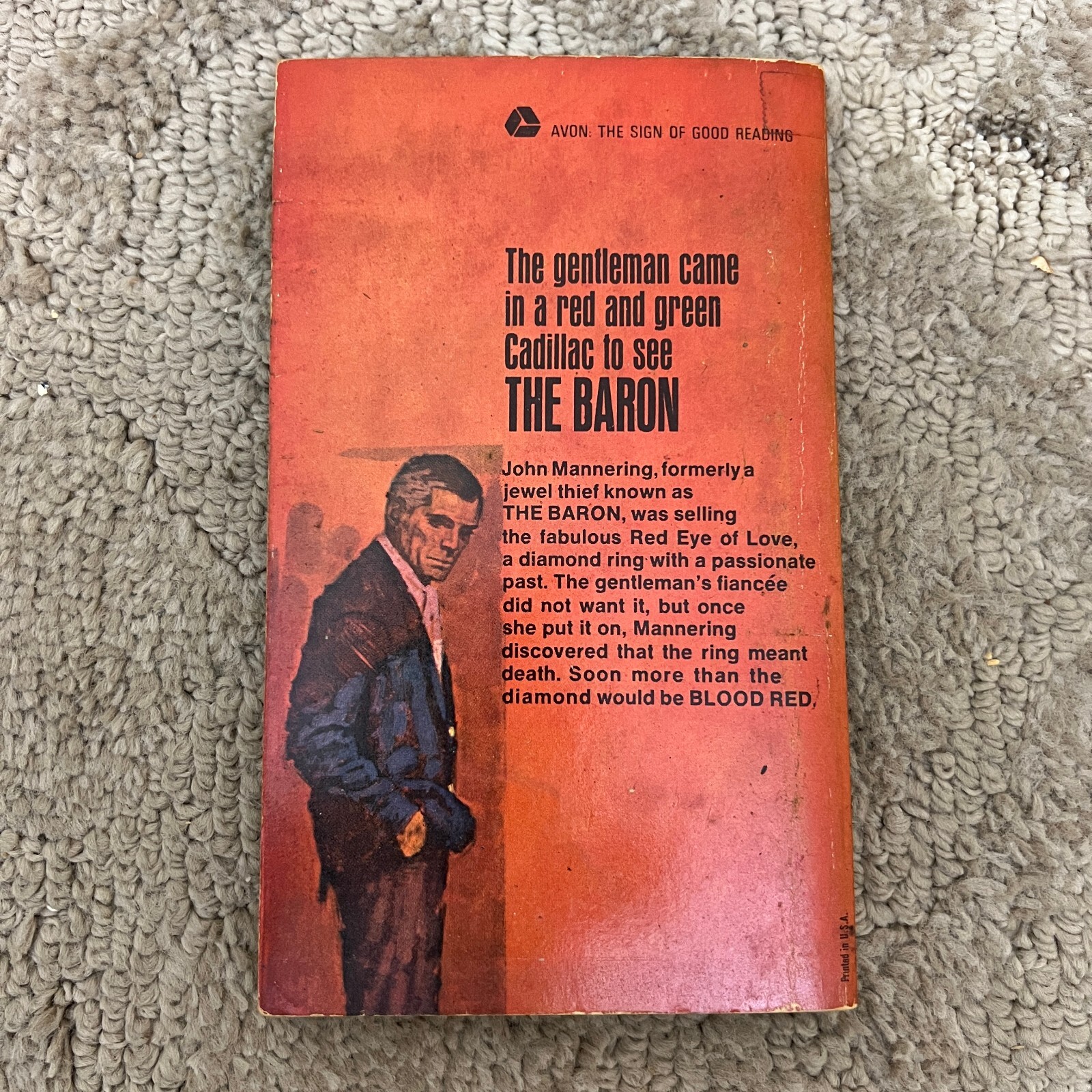 Blood Red Mystery Paperback Book by John Creasey from Avon Books 1966 ...