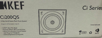 KEF Ci200QS Square In-Wall Uni-Q Driver Loudspeaker (Each) | eBay