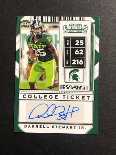 Darrell Stewart Jr Signed 2020 Panini Contenders Football Card 251 Auto ...